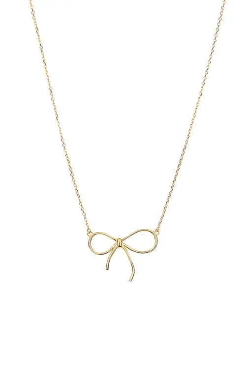 BEARFRUIT JEWELRY Sterling Colette Chic Ribbon Necklace - Gold