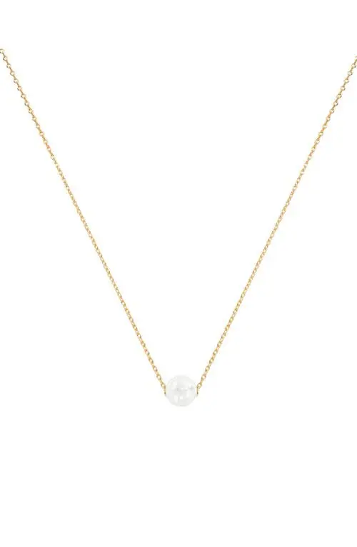 BEARFRUIT JEWELRY Abby Single Pearl Necklace - Gold