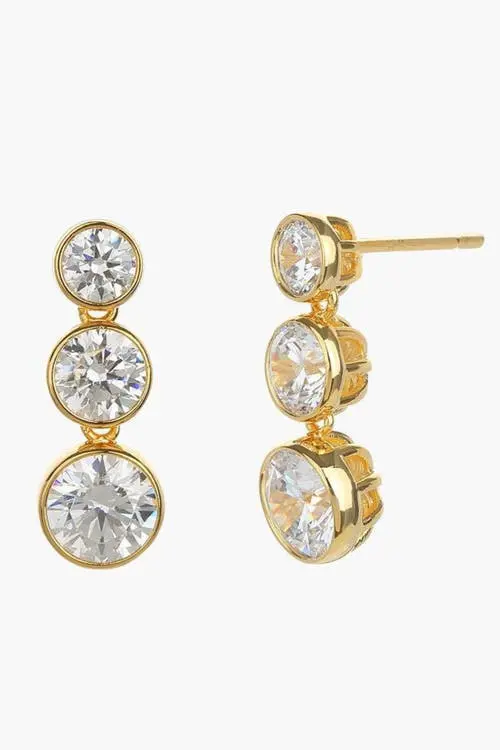 BEARFRUIT JEWELRY Gabriella Earrings - Gold