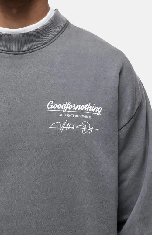 GOOD FOR NOTHING Washed Cult Sweatshirt