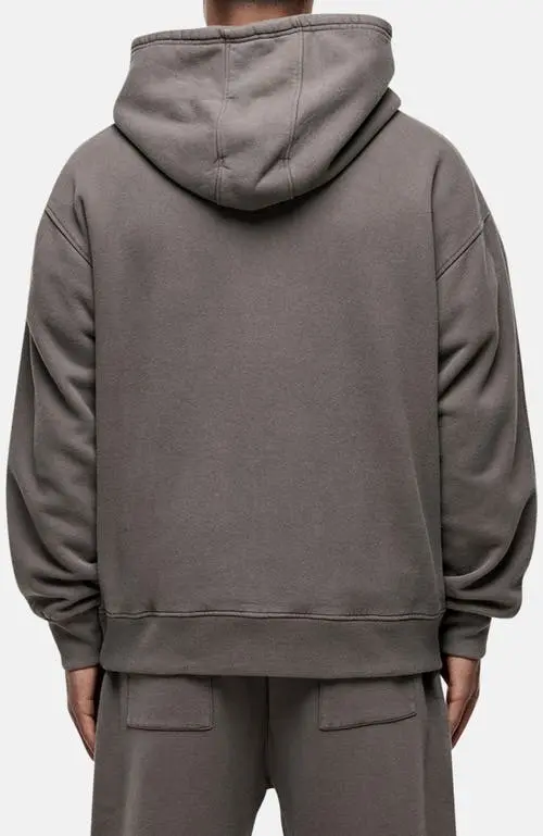 GOOD FOR NOTHING Vintage Washed Oversized Hoodie - Taupe