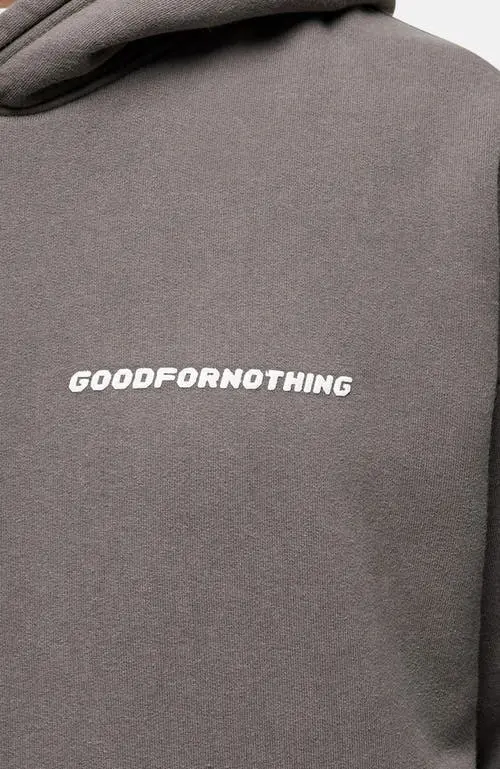 GOOD FOR NOTHING Vintage Washed Oversized Hoodie - Taupe