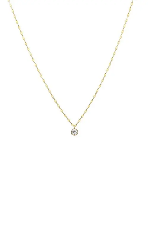 BEARFRUIT JEWELRY Sterling Silver 18k Plated Heart Pendant Necklace - Gold