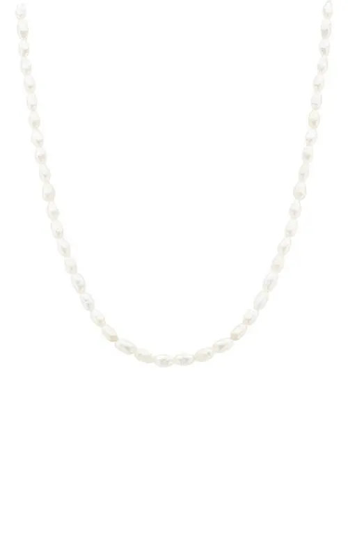 BEARFRUIT JEWELRY Linda Pearl Necklace - Gold