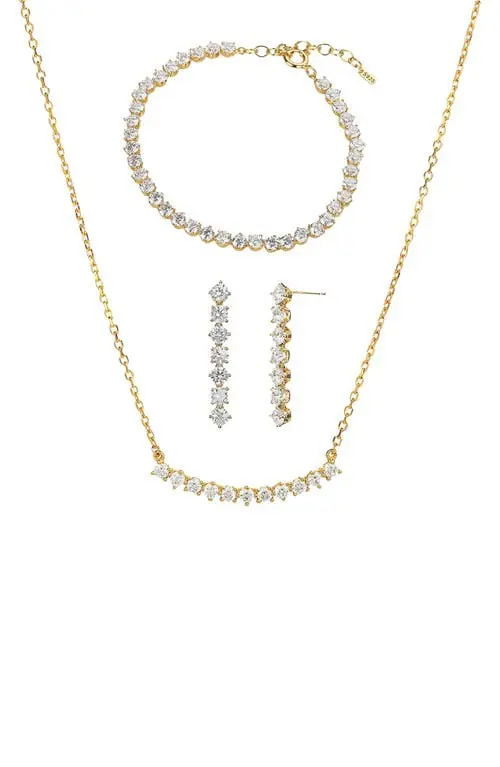 BEARFRUIT JEWELRY Josephine Tennis Necklace - Gold