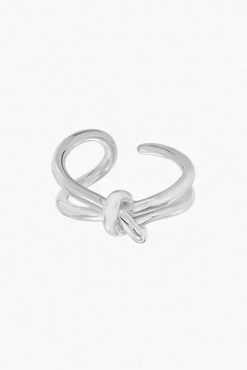 BEARFRUIT JEWELRY 14k Plated Haley Ring - Silver