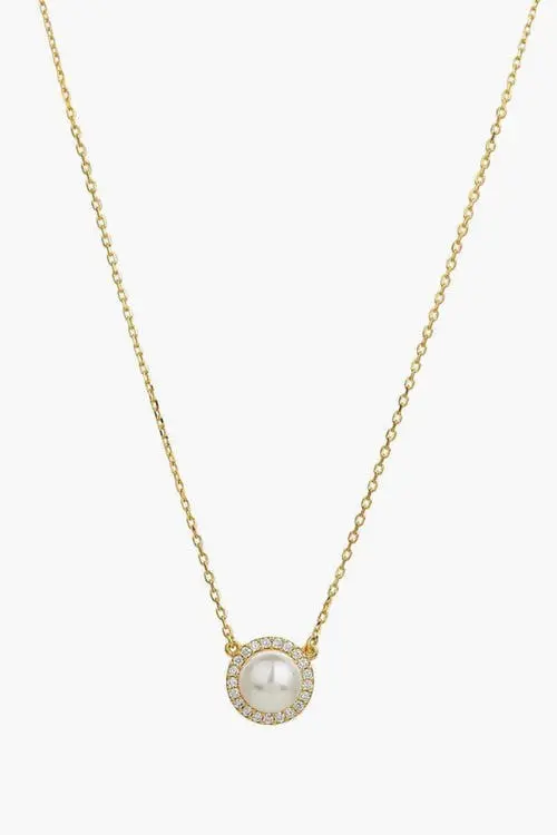 BEARFRUIT JEWELRY Eleanor Pearl Necklace - Gold