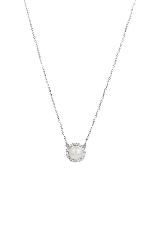 BEARFRUIT JEWELRY Eleanor Pearl Necklace - Silver