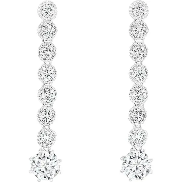 BEARFRUIT JEWELRY Celeste Tennis Drop Earrings - Silver