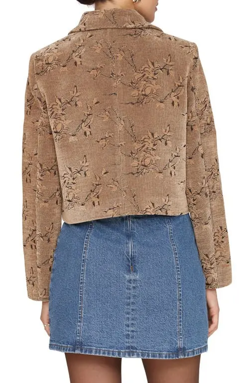 Avec Les Filles Crop Corduroy Jacket