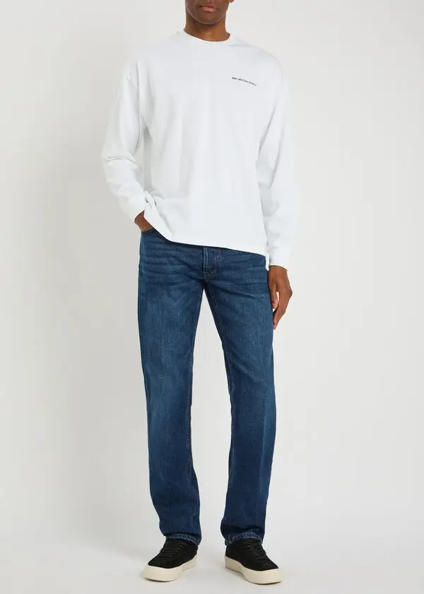 LARDINI Straight-leg Denim Jeans - Mid Blu
