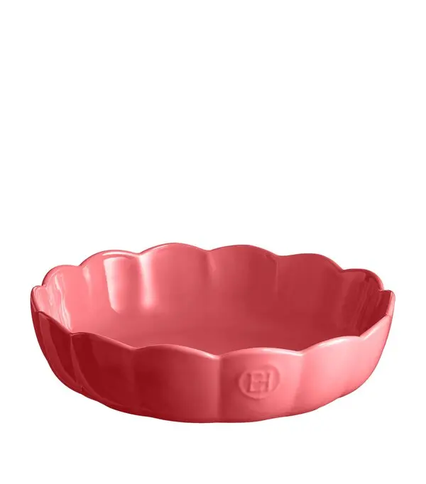 EMILE HENRY Ceramic Madeleine Round Baking Dish - Pink