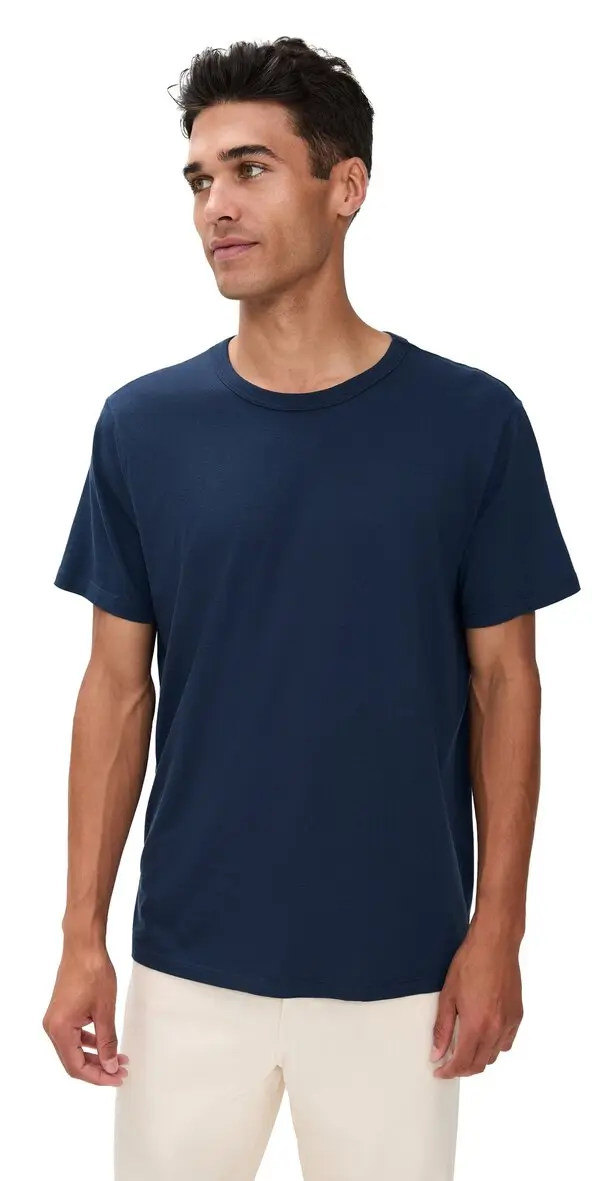 Marine Layer Signature Crew Tee - True Navy