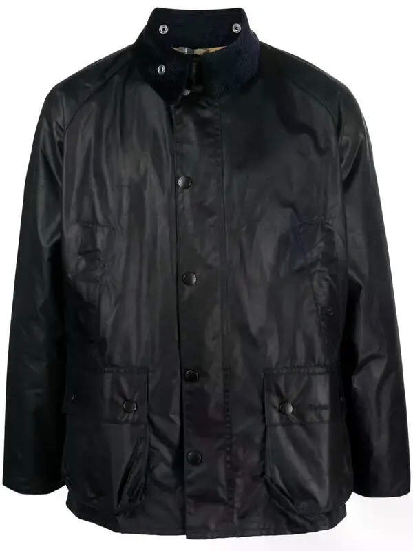 Barbour Bedale Waxed Cotton Jacket - Blue