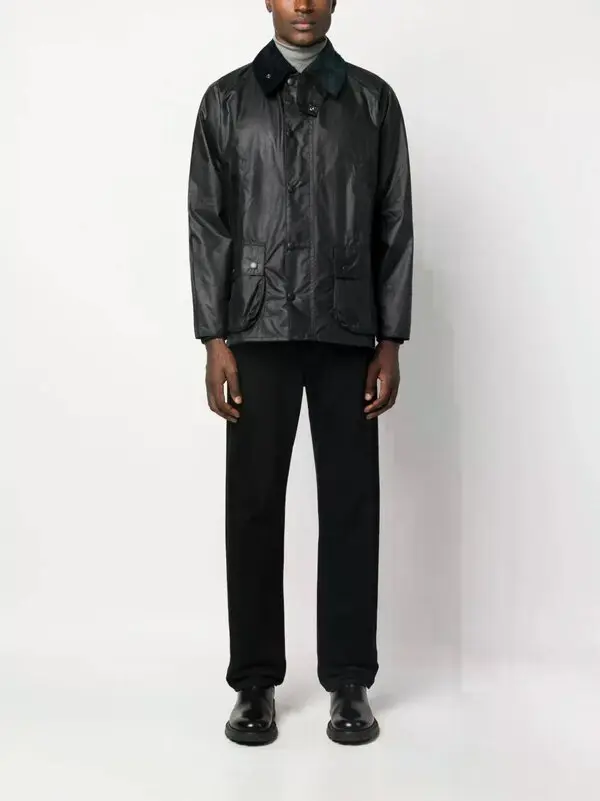 Barbour Bedale Waxed Cotton Jacket - Blue