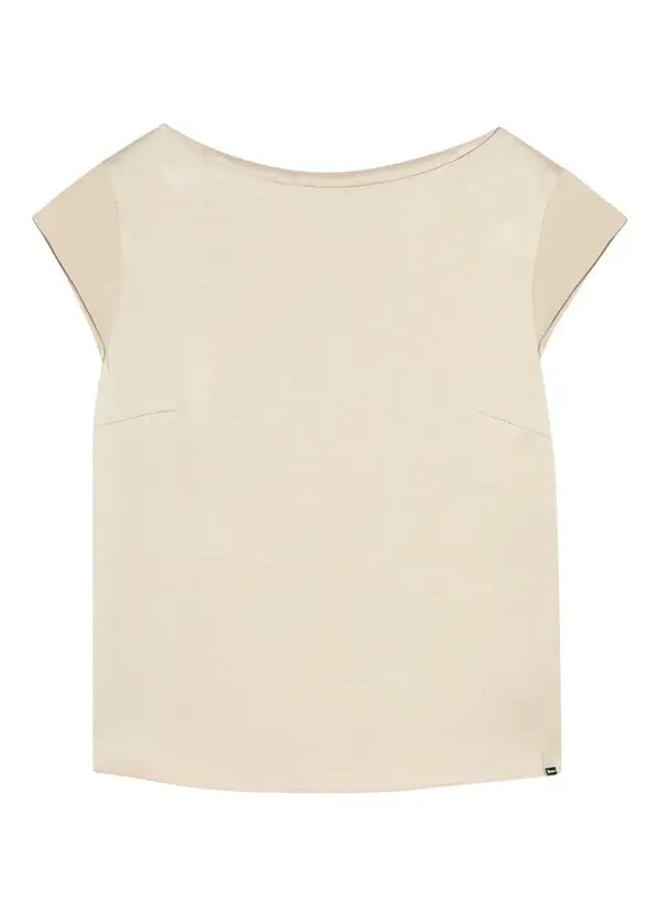 Herno Crepe De Chine Top - Cream