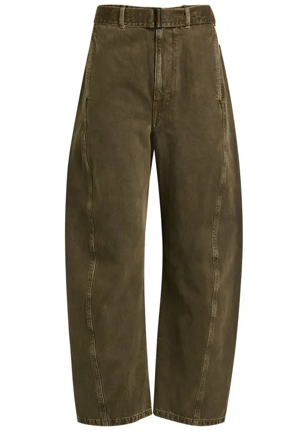 LEMAIRE High-rise Barrel-leg Jeans