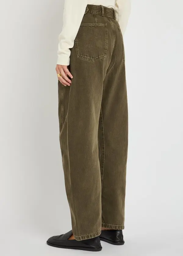 LEMAIRE High-rise Barrel-leg Jeans