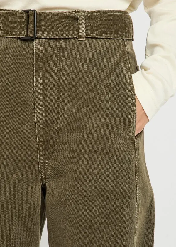 LEMAIRE High-rise Barrel-leg Jeans