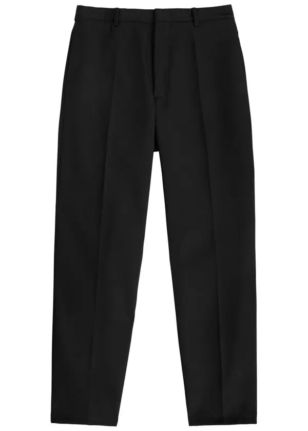 JIL SANDER Sharp Garbardine Wool Trousers