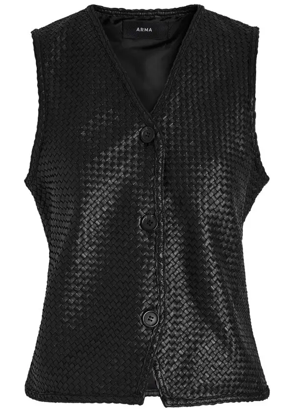 ARMA Ruby Woven Leather Top