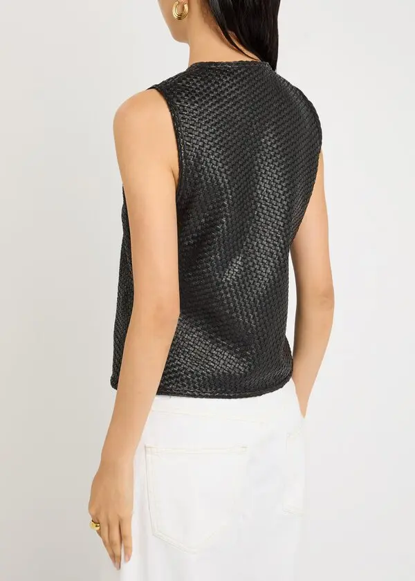 ARMA Ruby Woven Leather Top