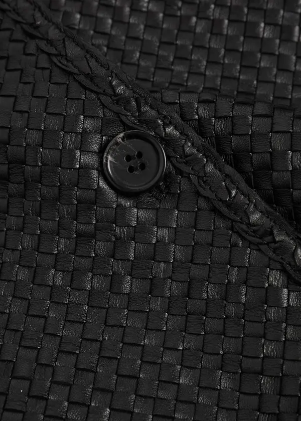 ARMA Ruby Woven Leather Top