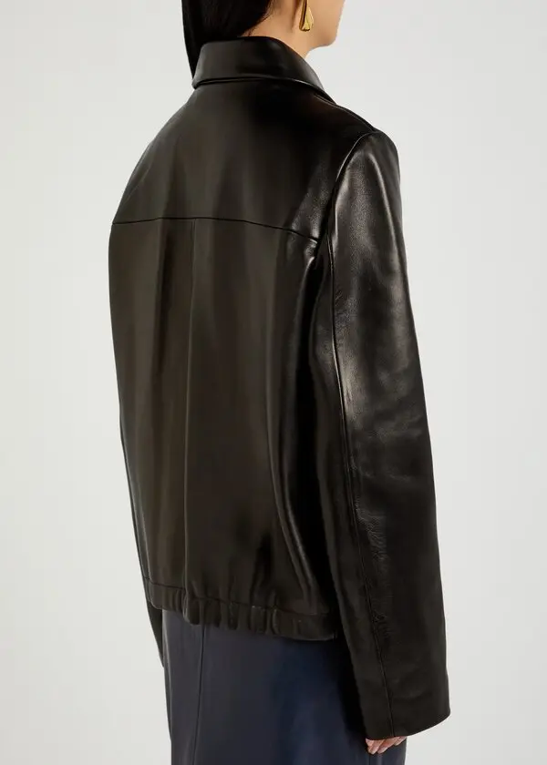 Khaite Jackson Leather Jacket