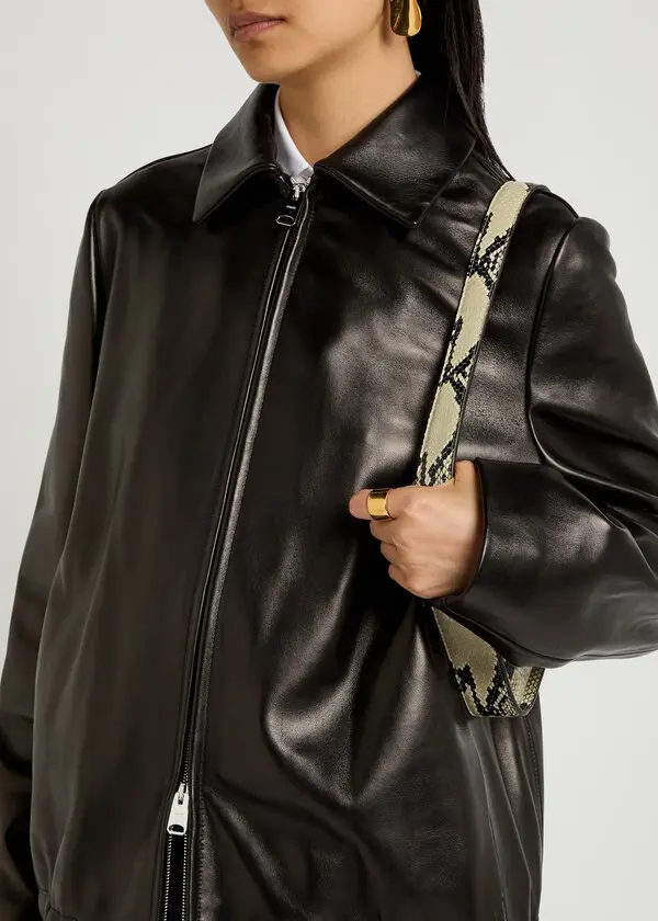 Khaite Jackson Leather Jacket