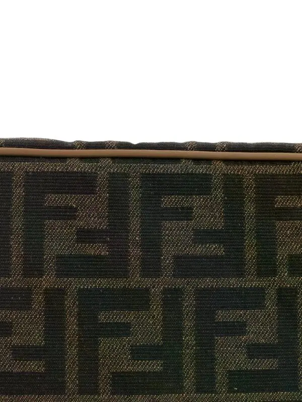 Fendi Ff-jacquard Small Wash Bag - Brown