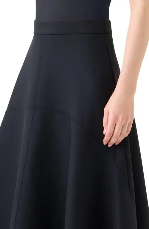 Akris Handkerchief Hem Knit Midi Skirt