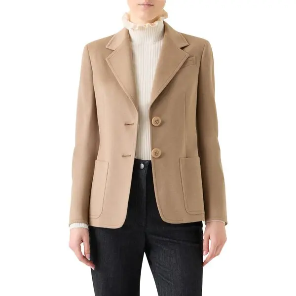 Akris Stretch Cashmere & Virgin Wool Blend Jacket