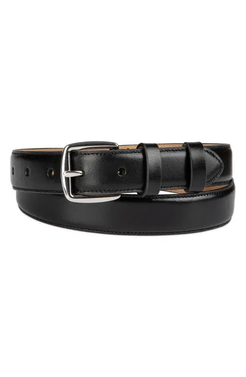 Cole Haan Feather Edge Leather Belt - Black
