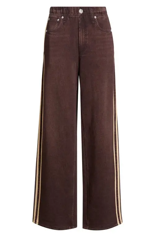 Rag & Bone Rb Miramar Track Stripe Sweatpants - Chocolate