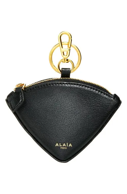 Alaïa Charms Berlingot Leather Coin Purse - Noir