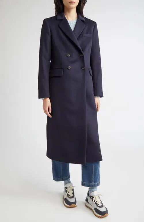 Eleventy Double-breasted Virgin Wool Coat