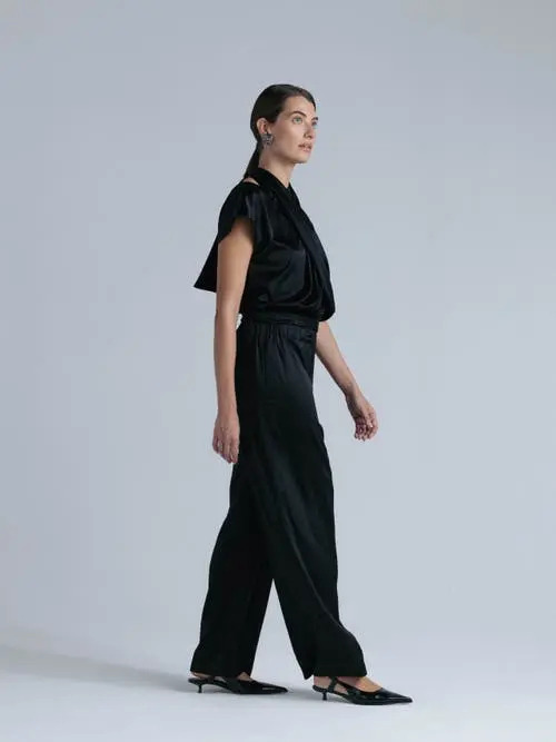 ALAS Danielle Silk Blouse - Black