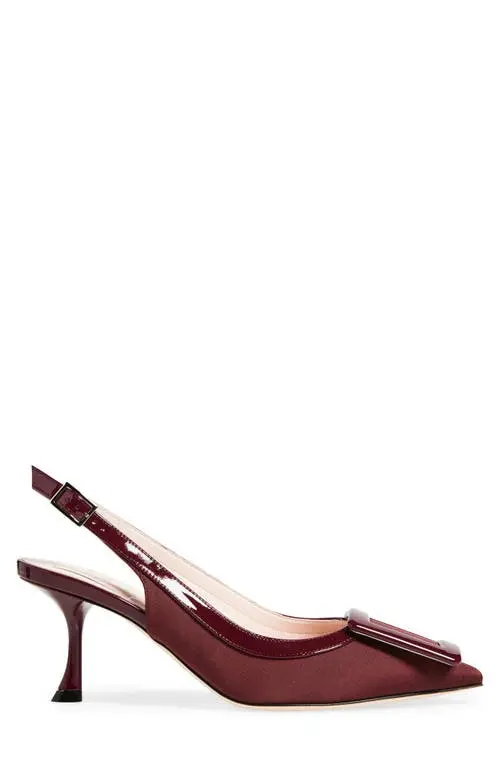 ROGER VIVIER Viv In The City Slingback Pump - Bright Red