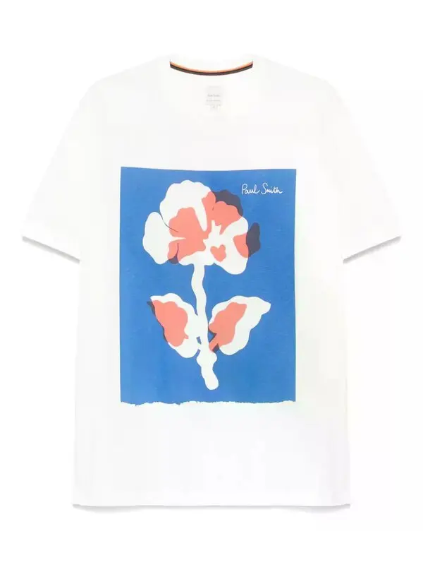 Paul Smith Floral-print T-shirt - White