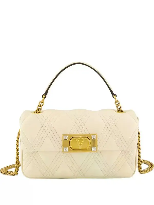 Valentino Garavani Quiltie 67 Leather Shoulder Bag