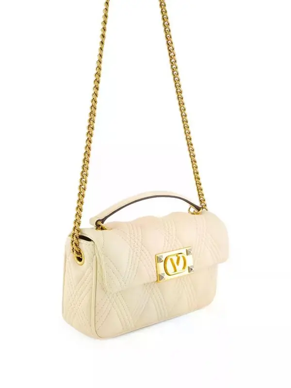 Valentino Garavani Quiltie 67 Leather Shoulder Bag