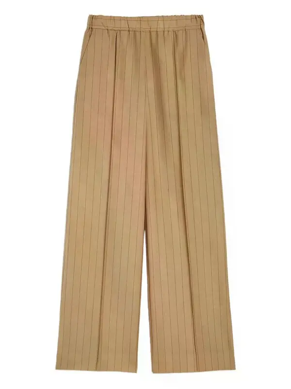 JIL SANDER Pinstriped Trousers - Neutrals