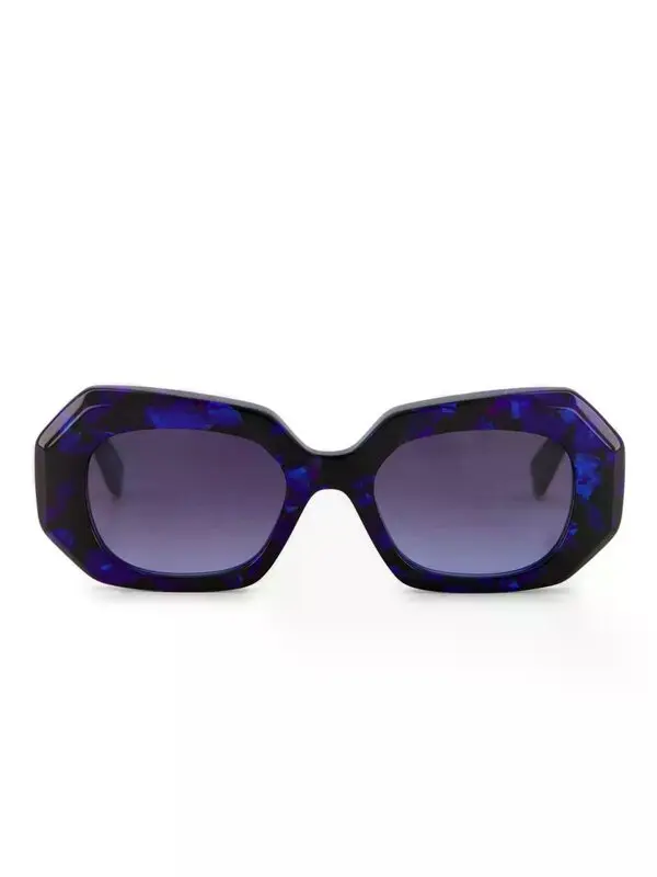 EMMANUELLE KHANH Geometric Frame Gradient Sunglasses - Blue