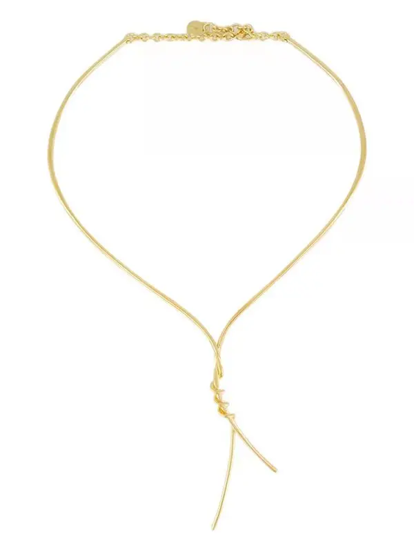Rabanne Twisted Wire Necklace - Gold