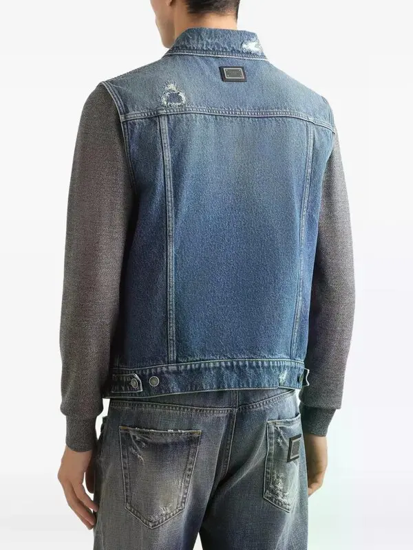 Dolce & Gabbana Denim Corduroy Gilet - Blue