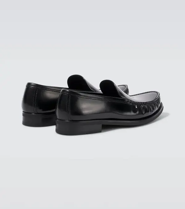 Prada Leather Loafers - Black