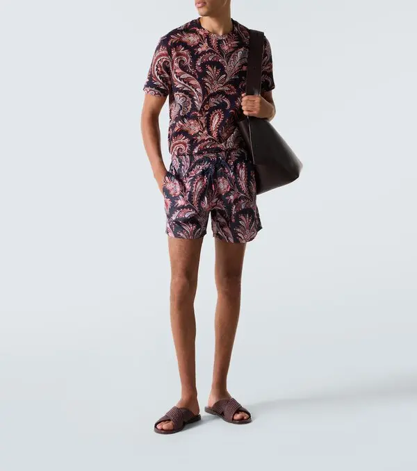 Etro Paisley Cotton Jersey T-shirt - Multicoloured