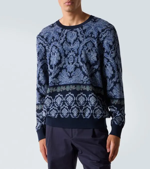 Etro Intarsia Cotton Sweater