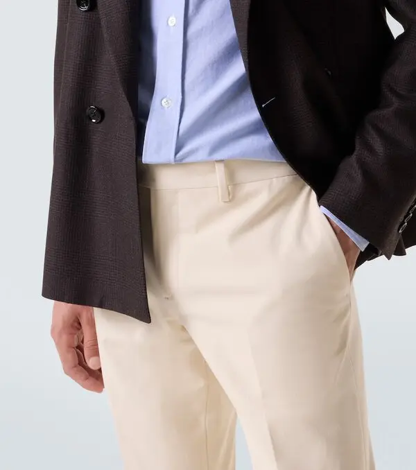 LARDINI Cotton-blend Straight Pants