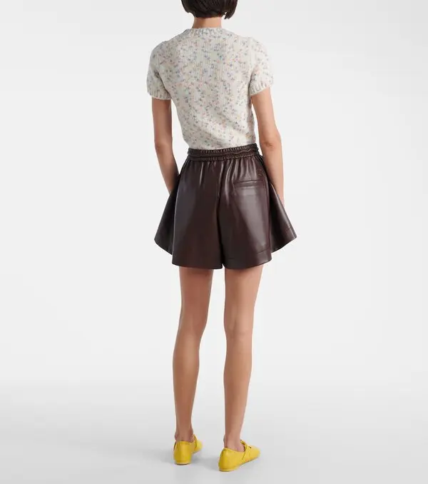 Loewe Leather Shorts